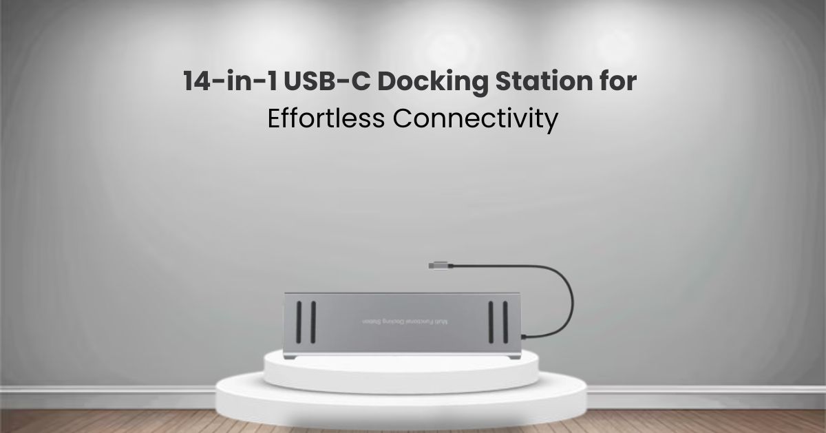 14-in-1 USB-C Docking Station for Effortless Connectivity - FUNKYARDS