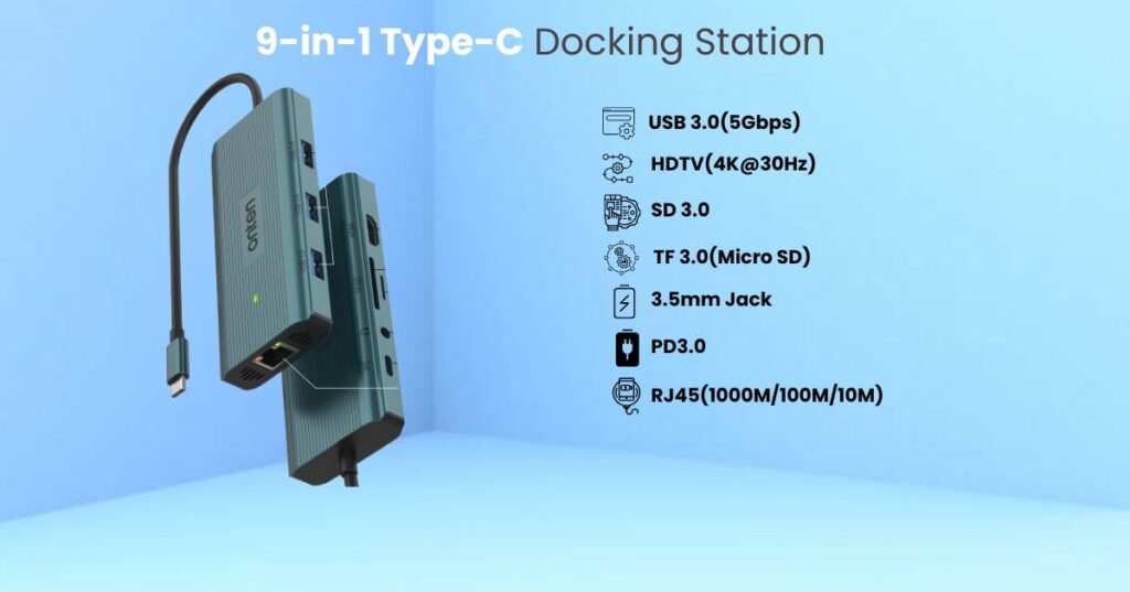 Elevate Your Connectivity with the 9-in-1 Type-C Docking Station ...